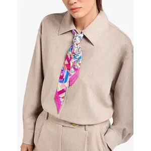 BVLGARI Polychroma Shelley Printed Silk-twill Scarf