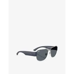 Ray-ban Square-frame Metal Sunglasses - Silver