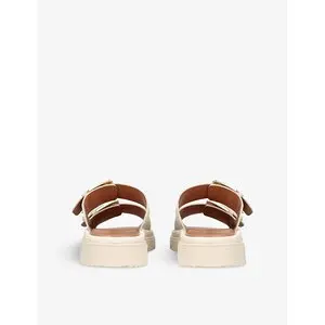 Carvela Pavilion Buckle-strap Leather Sandals - Bone