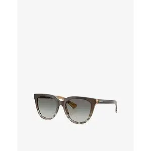 Burberry Round Frame Acetate Sunglasses