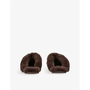UGG Scuffette Suede And Shearling Slippers - Brown/oth