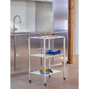 HAY Three-tier Coated-steel Trolley - Eggshell