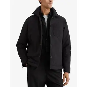 REISS Vasey Quilted Shell Overshirt