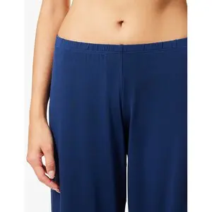 Eberjey Gisele Contrast-piping Stretch-woven Pyjama Set