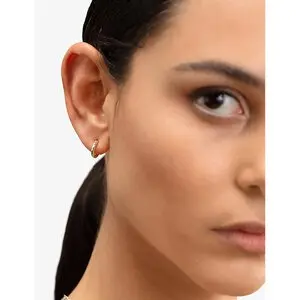 Monica Vinader 18ct Yellow Gold Vermeil Hoop Earrings