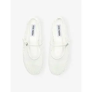 Steve Madden Mags Mesh Mary Janes - White