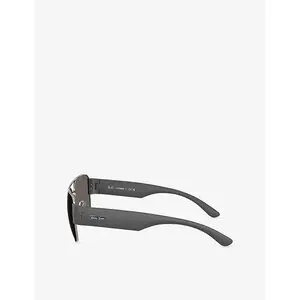 Ray-ban Rb3756 Square Frame Metal Sunglasses - Silver