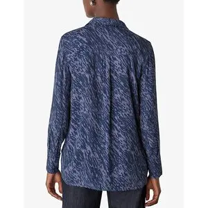 Whistles Abstract Print Long Sleeve Shirt