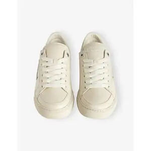 Zadig&Voltaire Leather Low-top Trainers With Wing Embroidery - Flash