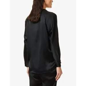Vince Relaxed-fit Silk Blouse - Black