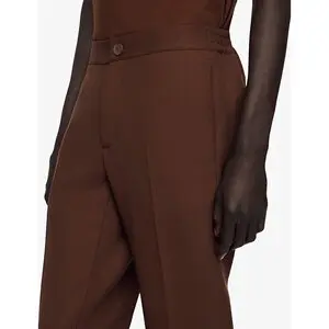 Sandro High-rise Stretch-jersey Trousers