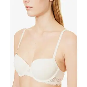 Calvin Klein Attraction Light Line Lace-trim Stretch-woven Balconette Bra