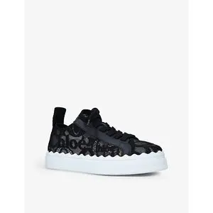 Chloé Lauren Lace Low-top Trainers - Black