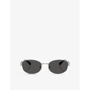 Michael Kors Oval-frame Metal Sunglasses - Silver