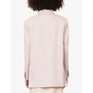 Max Mara Double-breasted Wool-silk Blend Blazer