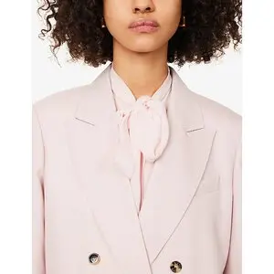 Max Mara Double-breasted Wool-silk Blend Blazer
