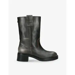 Steve Madden Benedict Leather Heeled Boots