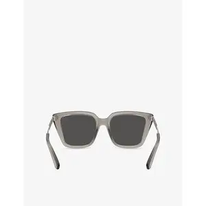 Burberry Be4473u Square-frame Acetate Sunglasses - Grey