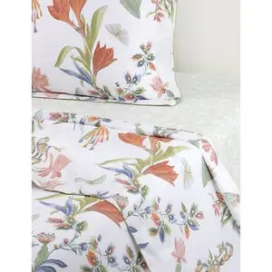 YVES DELORME Floral Cotton Flat Sheet - Multicoloured