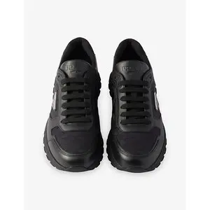 Prada Prax 2.0 Re-nylon Shell And Leather Trainers - Black