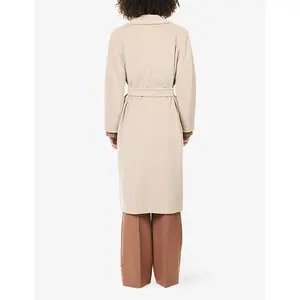 Max Mara Madame Belted Wool And Cashmere Coat - Ecru