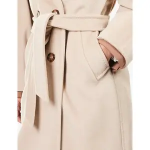 Max Mara Madame Belted Wool And Cashmere Coat - Ecru
