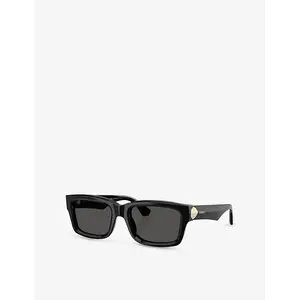 Burberry Be4443 Rectangle-frame Acetate Sunglasses