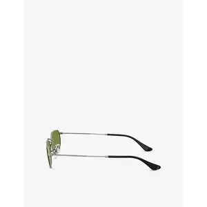 Ray-ban Rb3947 Irregular Metal Sunglasses - Silver