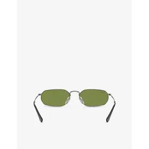 Ray-ban Rb3947 Irregular Metal Sunglasses - Silver