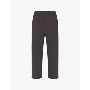 SKIMS Soft-knit Lounge Straight-leg Relaxed-fit Cotton-blend Jogging Bottoms - Ash