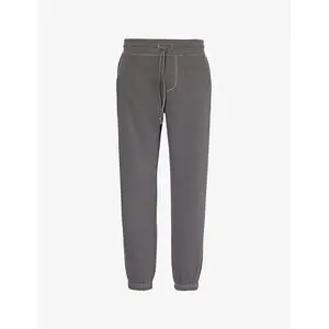 True Religion Big-t Contrast-stitching Tapered-leg Relaxed-fit Cotton-blend Jogging Bottoms - Iron Gate