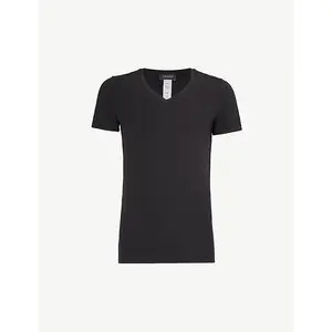 Hanro Cotton Superior Cotton-blend T-shirt - Black