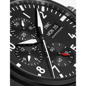 IWC SCHAFFHAUSEN Pilot's Chronograph Ceramic Automatic Watch 44.5mm - Black Ceramic
