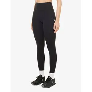 Vuori Bliss Brand-patch Stretch-polyamide Leggings - Black