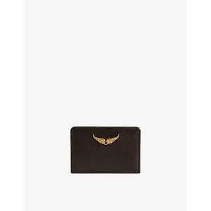 Zadig&Voltaire Zv Pass Logo-plaque Leather Cardholder 1 Size Brownie