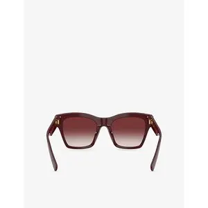 Dolce & Gabbana Dg4512 Square Frame Acetate Sunglasses - Red