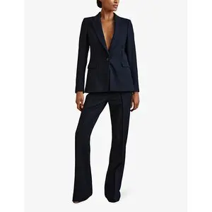 REISS Gabi Single-breasted Blazer - Navy