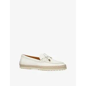 TOD'S Leather Loafers With Faux Lace Fastening