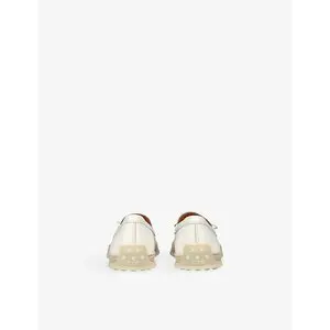 TOD'S Leather Loafers With Faux Lace Fastening