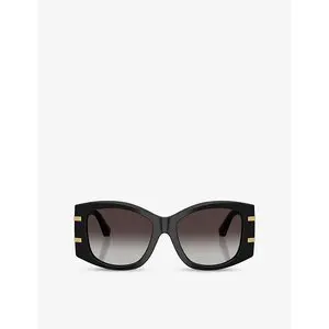 Dolce & Gabbana Butterfly-frame Acetate Sunglasses - Black