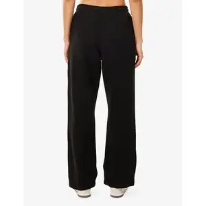 4TH & RECKLESS Fergie Wide-leg Cotton-jersey Jogging Bottoms - Black