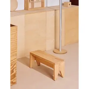 HAY Manolito Long Pine-wood Stool