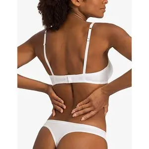 Hanro Sensation Soft Cup Stretch-cotton Bra - 0101 White