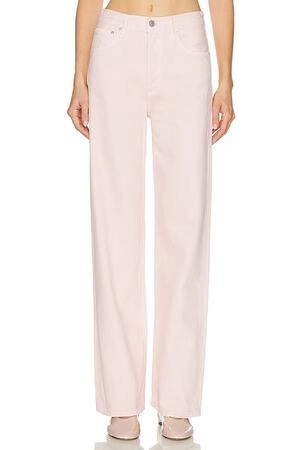 AGOLDE Ren High Rise Wide Leg Jeans - Foundation