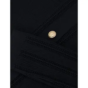 REISS Harri Button-through Knitted Top