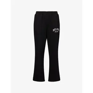 BELIER Campus Logo-print Cotton Jogging Bottoms - Black