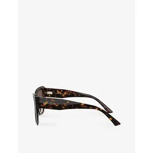 JIMMY CHOO Jc5001b Tortoiseshell Acetate Square Frame Sunglasses - Brown