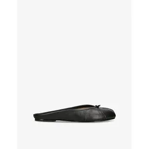 MAISON MARGIELA Tabi Split-toe Leather Ballet Flats - Black