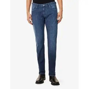 Emporio Armani Slim-fit Denim Jeans - Medium Blue Denim