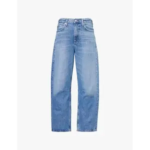 Citizens Of Humanity Miro Barrel-leg High-rise Denim Jeans - Pacifica